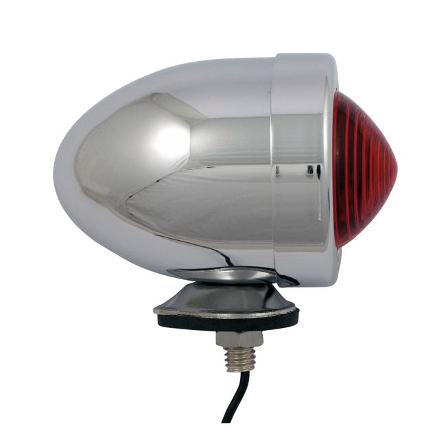 Bullet marker light. Chrome. Red lens. SF. Stud mount ...