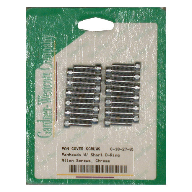 GW, Panhead rocker cover screw kit. Chrome allen. Short - 48-65 Panhea ...