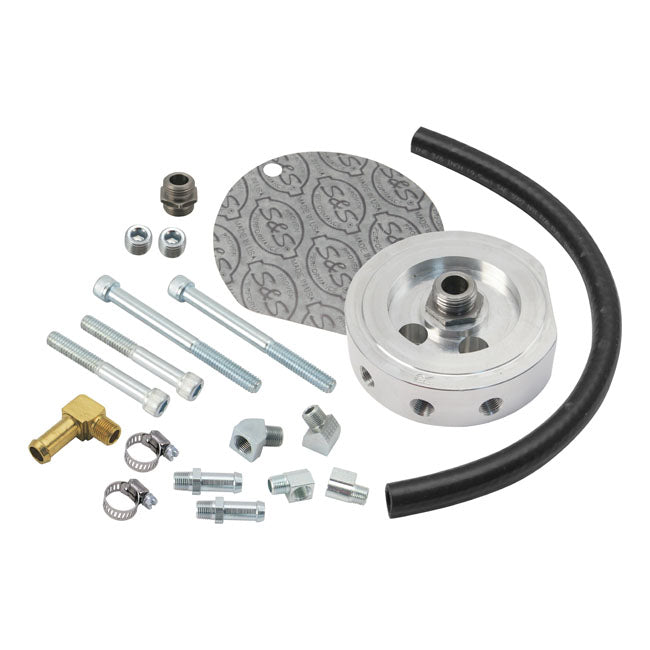 S&S BILLET OIL FILTER MOUNT - 86-90 XL and other generator engines wit ...