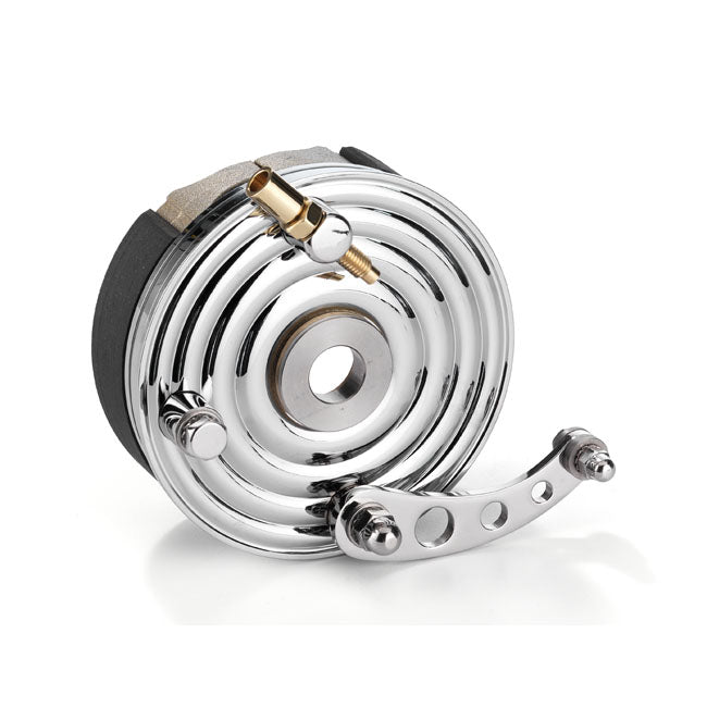 K-Tech, floating mini drum brake shoe plates. Chrome - 597533 K-Tech M ...