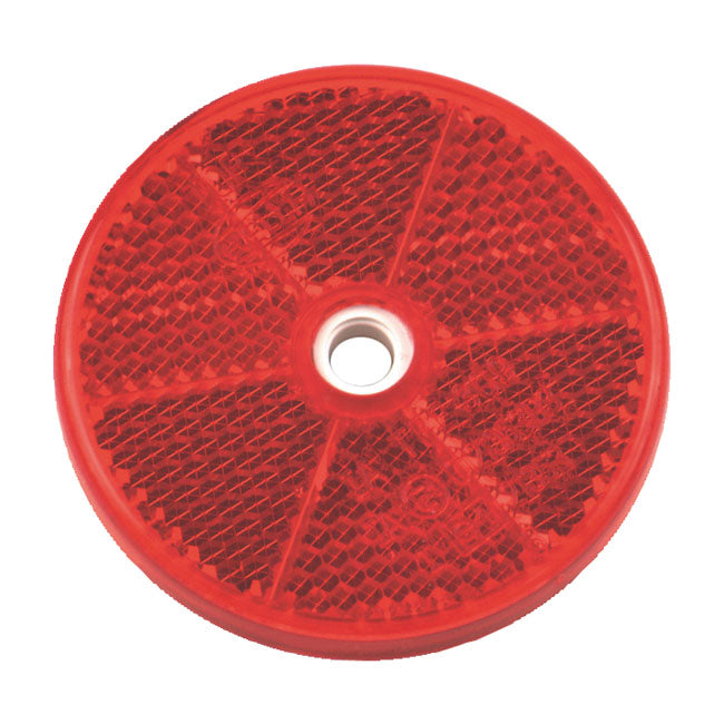 Hella, reflector. Round. 60mm diameter. Red - UNIVERSAL – Roadside ...