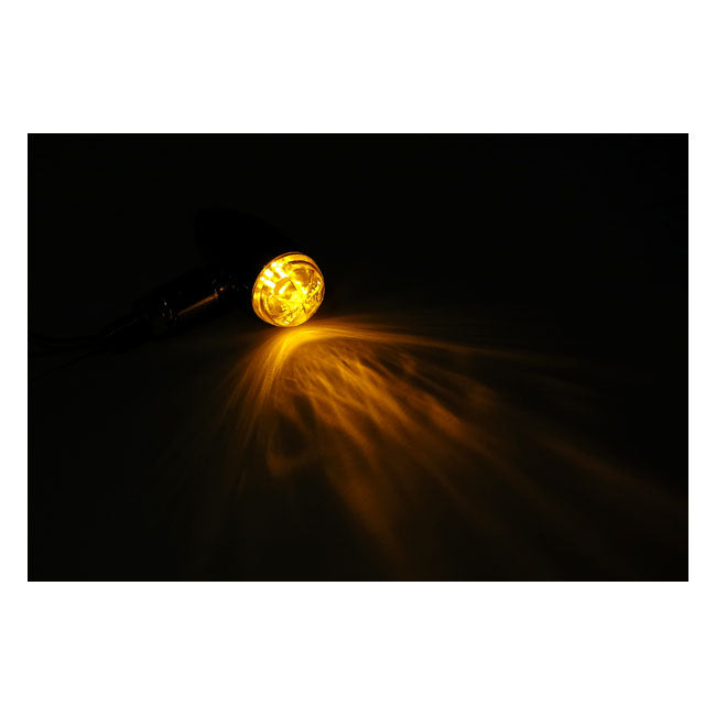 MICRO BULLET LED TURN SIGNALS, CHROME - – roadsiderepairshop