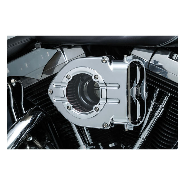 Kuryakyn, Hypercharger Clear trapdoor. Chrome - Standard 'Blood Groove ...