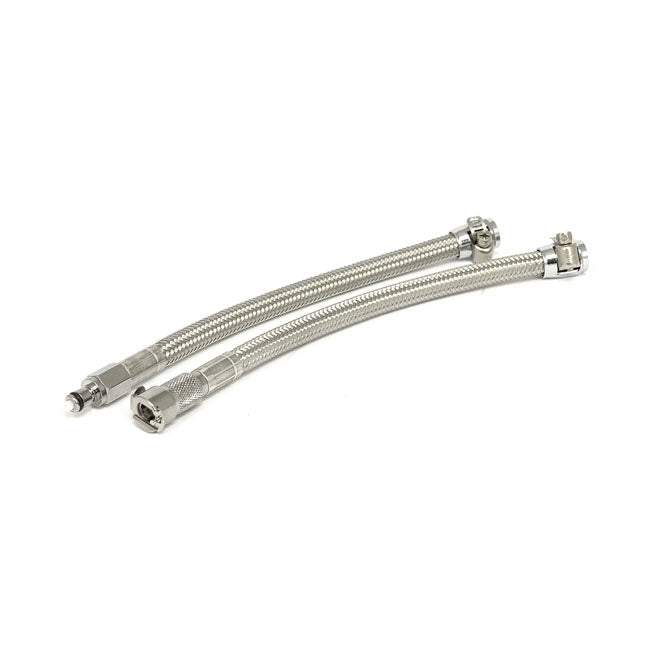 Goodridge, QD fuel crossover line clear braided stainless - Universal ...