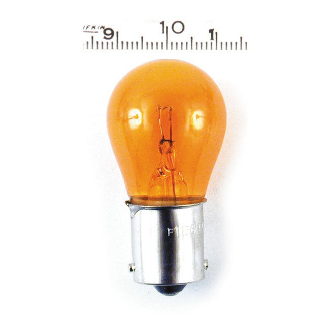 Light bulb 12-Volt 32CP. Single filament. Amber - – roadsiderepairshop