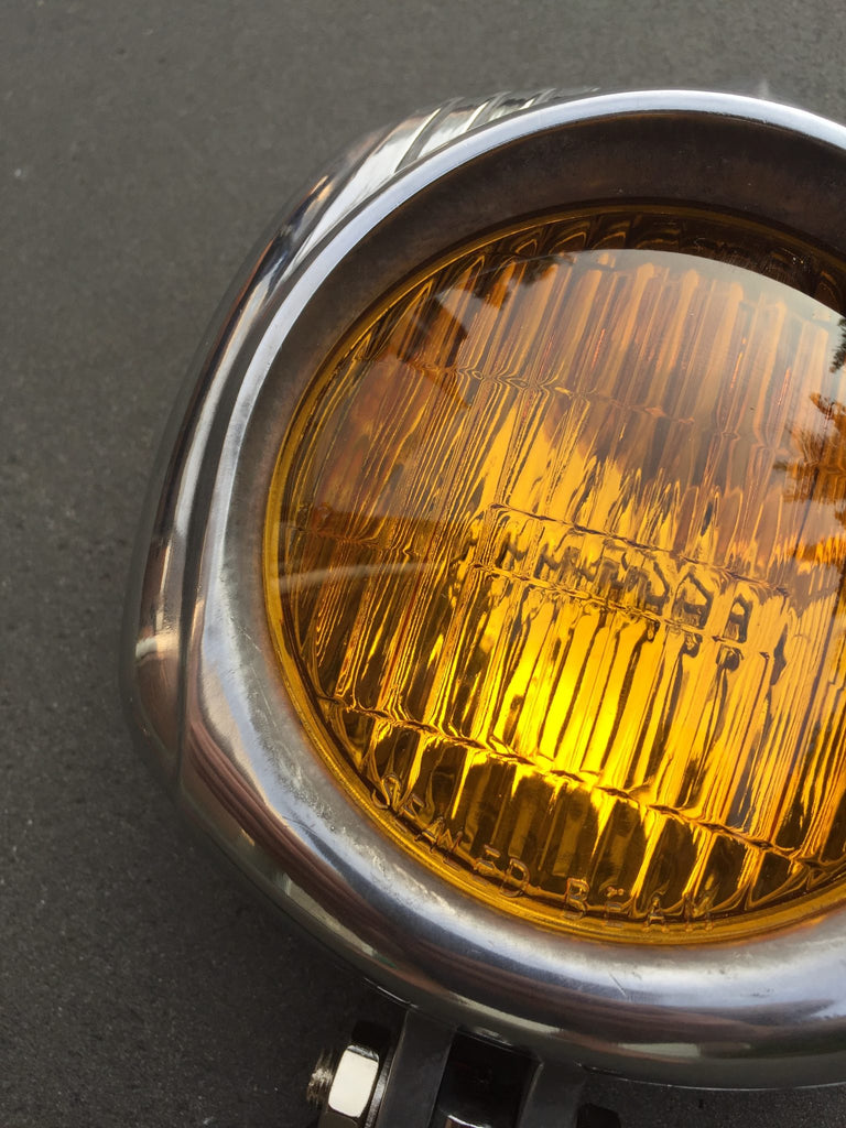 Headlight amber lens 4.5 inch electroline style – Roadside Repair Shop