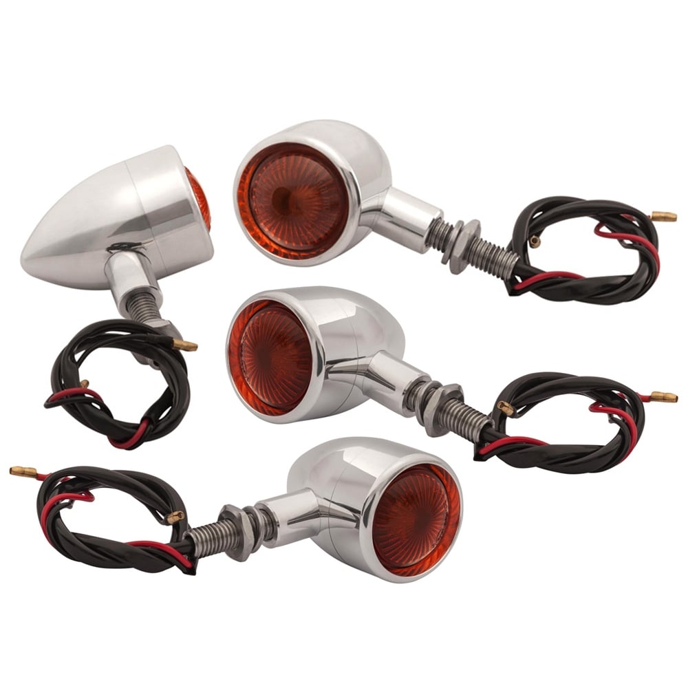 MOTONE CUSTOM BILLET INDICATOR TURN SIGNALS POLISHED - SET OF 4 ...