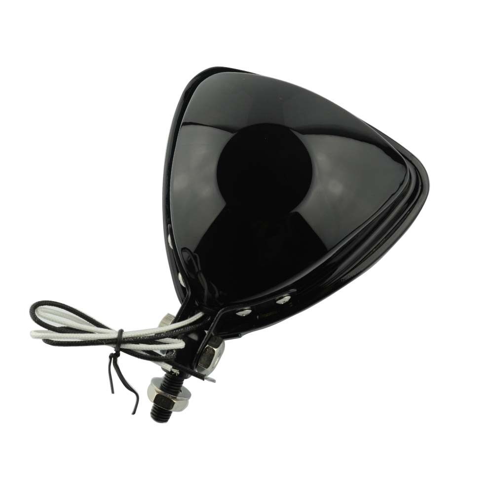 HEADLIGHT TRIANGLE ARIS STYLE BLACK YELLOW LENS – roadsiderepairshop